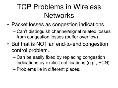 Ppt Tcp Problems In Multi Hop Wireless Networks Powerpoint