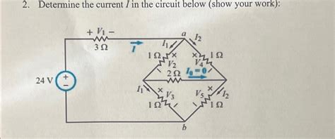 Solved Determine The Current I In The Circuit Below Show Chegg Com