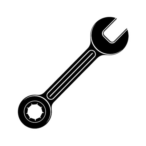 Ferramentas De Trabalho De Chave Clipart Projeto Plano Vetorial Isolado Em Fundo Branco Vetor