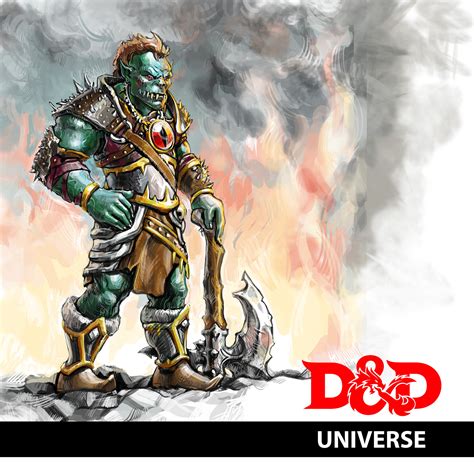 Artstation Dandd Characters Gray Orcgruumsh Berserker