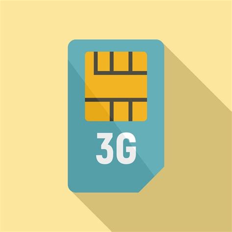 Premium Vector 3g Sim Card Icon Flat Illustration Of 3g Sim Card Vector Icon For Web Design