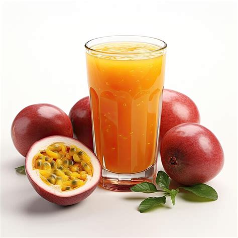 Premium Ai Image Illustration Passion Fruit Juice Nectar Of Exotica