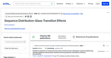 Sequence Distribution Glass Transition Effects