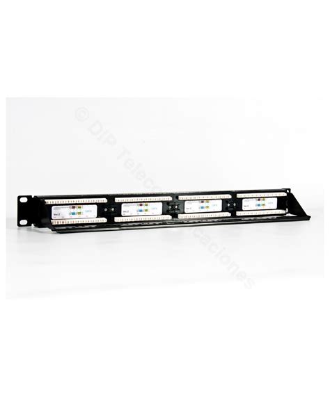 Patch Panel 19 Cat 6 24 Puertos UTP DIP Telecomunicaciones