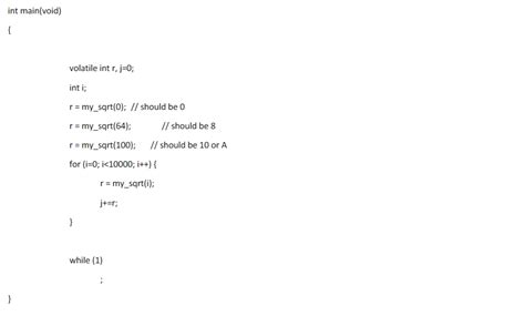 Solved Create A Square Root Solver Using Arm Instructions In