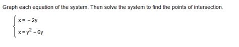 Solved Graph Each Equation Of The System Then Solve The Chegg Com