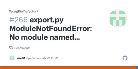 Export Py ModuleNotFoundError No Module Named Models Issue WongKinYiu Yolov GitHub