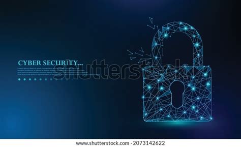 Cyber Technology Security Network Protection Background Stock Vector Royalty Free 2073142622