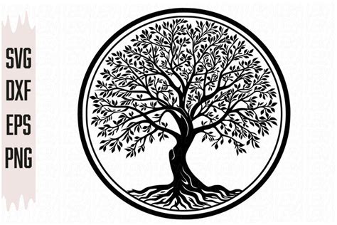 Tree Svg Tree With Roots Svg Roots Svg Tree In Circle