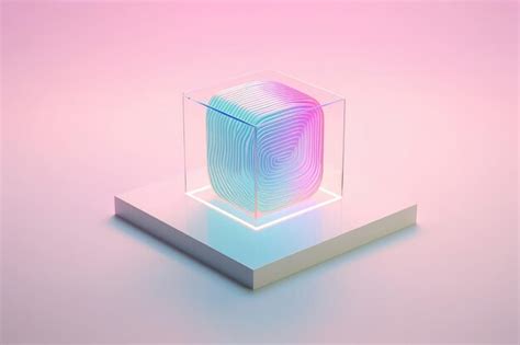 premium ai image fingerprinting process modern technology minimalism