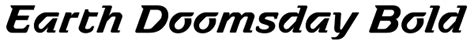 Earth Doomsday Font Font Spy