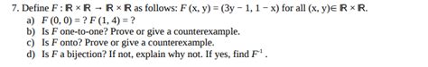 solved 7 define f r x r r x r as follows f x y 3y 1