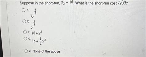 Solved Use The Following Information To Solve Questions 1 To