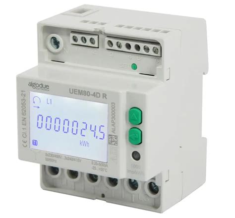 Electricity Meter Three Phase Modbus UEM80 Algodue MID