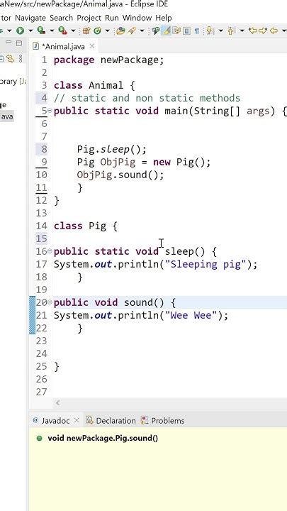 How To Call A Non Static Method In Java Shorts Youtubeshorts Coding Youtube