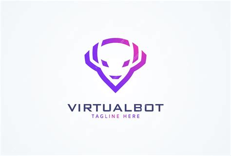 Premium Vector Bot Logo Design Letter V For Virtual Assistant Bot