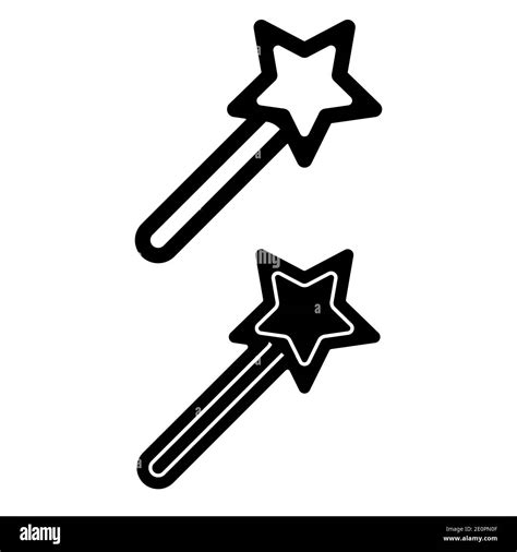 Wand Clipart Black And White