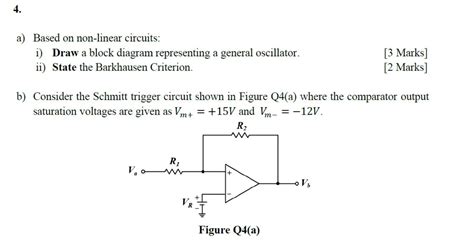 Solved A Based On Non Linear Circuits I Draw A Block