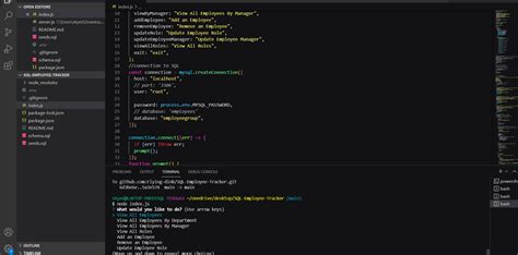 Github Flying Dinksql Employee Tracker A Command Line Application