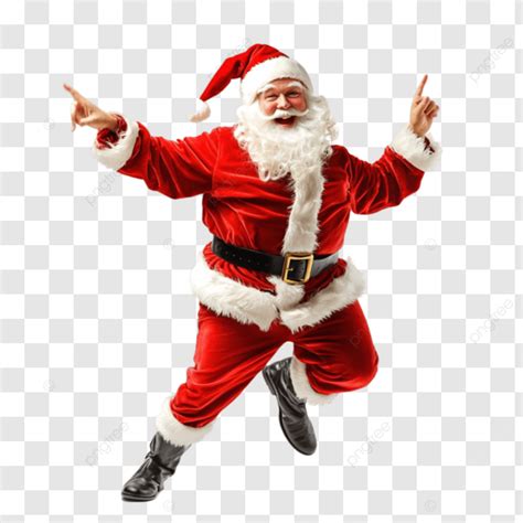 festive santa claus dancing with holiday joy cheerful seasonal