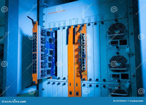 Core Switch Technology In Network Room Place Stock Image Image Of Information Network 55703421