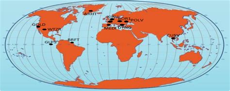 Distribution Of The Selected Igs Stations Download Scientific Diagram