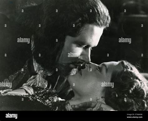 Danish Actress Bodil Kjer And Actor Mogens Wieth In The Movie Drama Paa Slottet Denmark 1943