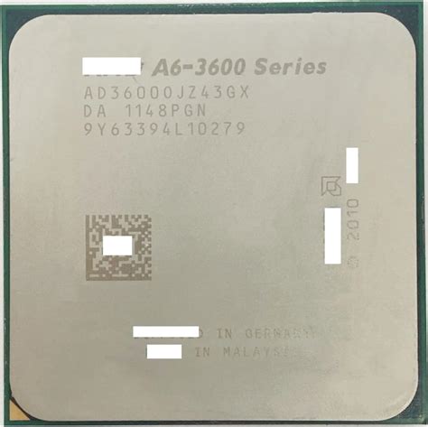 Cpu 3pc A6 Series A6 3600 A6 3600 2 1 Ghz Quad Core Cpu Processor Ad3600ojz43gx Socket Fm1