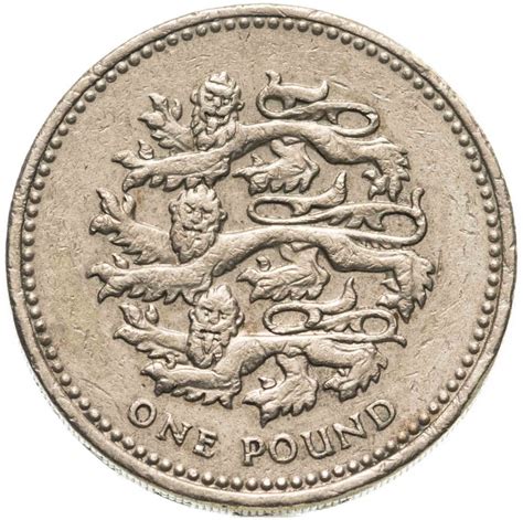 Монета Великобритания 1 фунт (pound) 2002 стоимостью 700 руб.