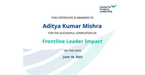 aditya kumar mishra on linkedin frontline leader impact aditya kumar