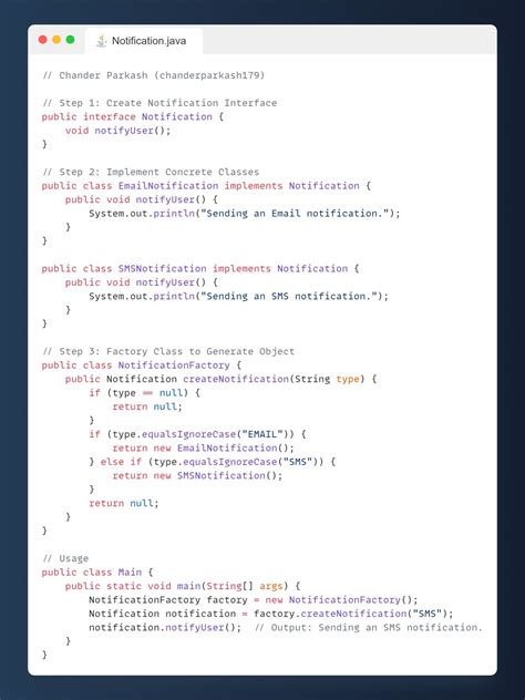 Java Javadeveloper Factorydesignpattern Designpatterns Factorypattern Developers