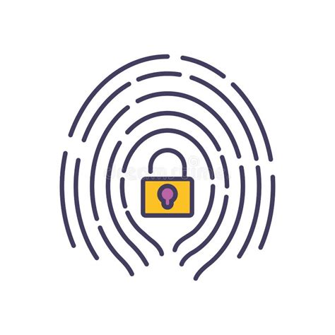 Fingerprint Access Security Data Protection Stock Illustration Illustration Of Clipart Crime