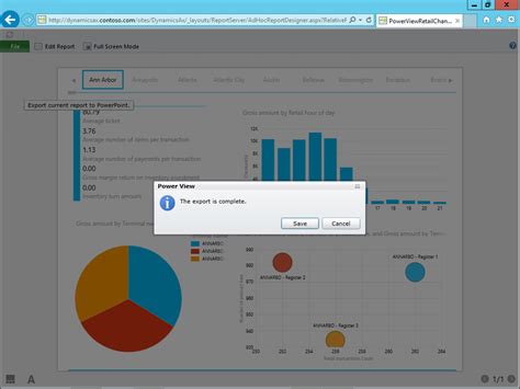 Export Powerview Dashboards As Powerpoint To Create Dynamic And