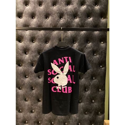Assc Rabbit Logo Tee Black Shopee Malaysia
