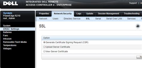 connecting to a dell server via idrac 6 abort retry fail