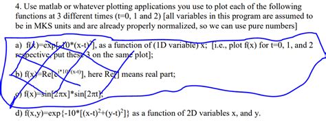 Solved Use Matlab Or Whatever Plotting Applications You Use Chegg