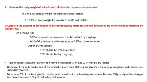 Balanced Ration Feeding Of The Livestock Pptx