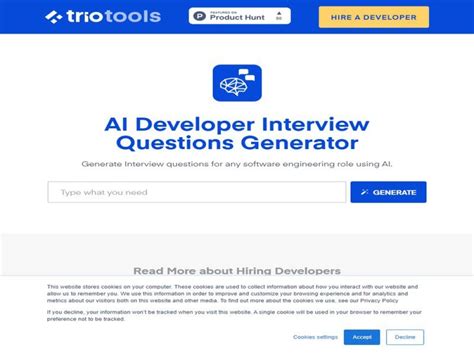 AI Interview Questions Generator AI Tools Catalog