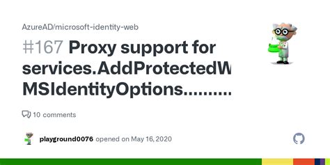 Proxy Support For Servicesaddprotectedwebapijwtbeareroptions Msidentityoptions