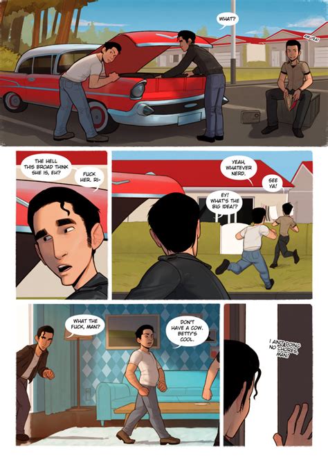 Rule 34 3boys Black Hair Car Comic Comic Page Comic Panel Imminent