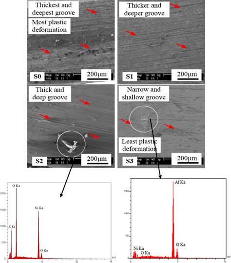 The Sem And Edx Micrographs Image Of Worn Surface Download