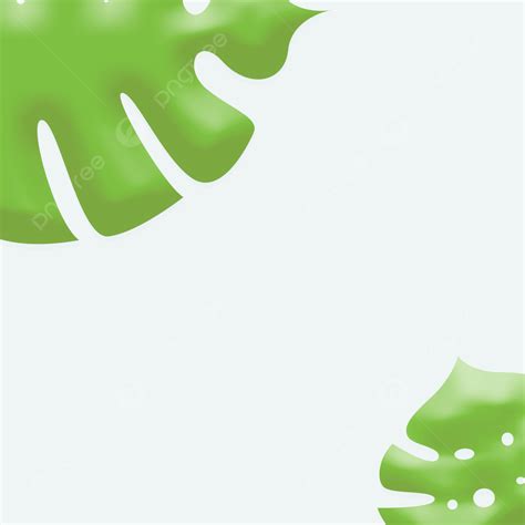 Simple Three Dimensional Leaf Background Simple Green Leaf