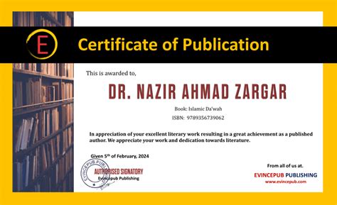 Pdf Certificate Of Publication