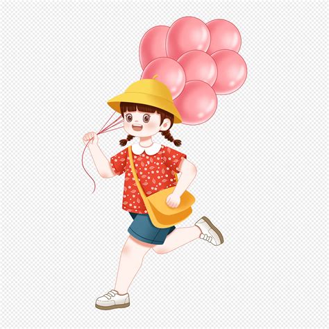 어린이 풍선을 들고 이미지 사진 및 Png 일러스트 무료 다운로드 Lovepik