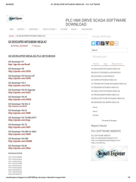 Gx Developer Mitsubishi Mega Nz Plc Software Pdf Programmable Logic Controller Windows