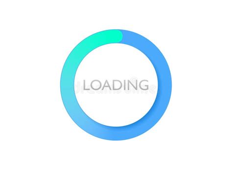 Loading Bar Icon In Flat Style Progress Indicator Vector Illustration