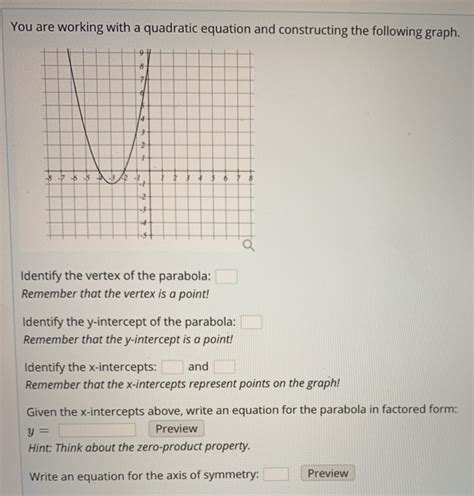 Solved You Are Working With A Quadratic Equation And