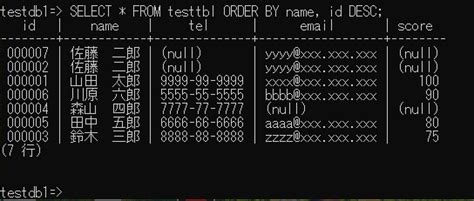Postgresqlでテーブルのデータを取得する【select】 前向きアプリ屋の備忘録