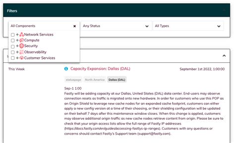 introducing the redesigned fastly status page fastly