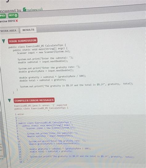 Solved Public Class Exercisegz 05 Calculatetips And Public